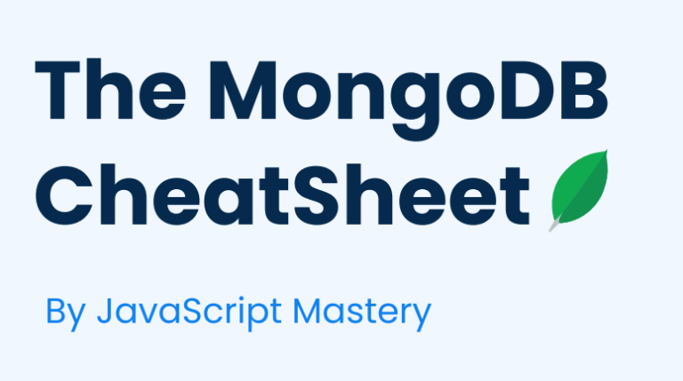 MongoDB Cheat Sheet 🚀 - Engr. Md. Mozammal Hossain